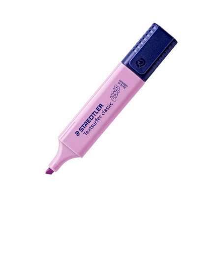 CANETA STAEDTLER MARCA TEXTO CLASSIC COLORS LILAS PASTEL caneta-staedtler-marca-texto-classic-colors-lilas-pastel