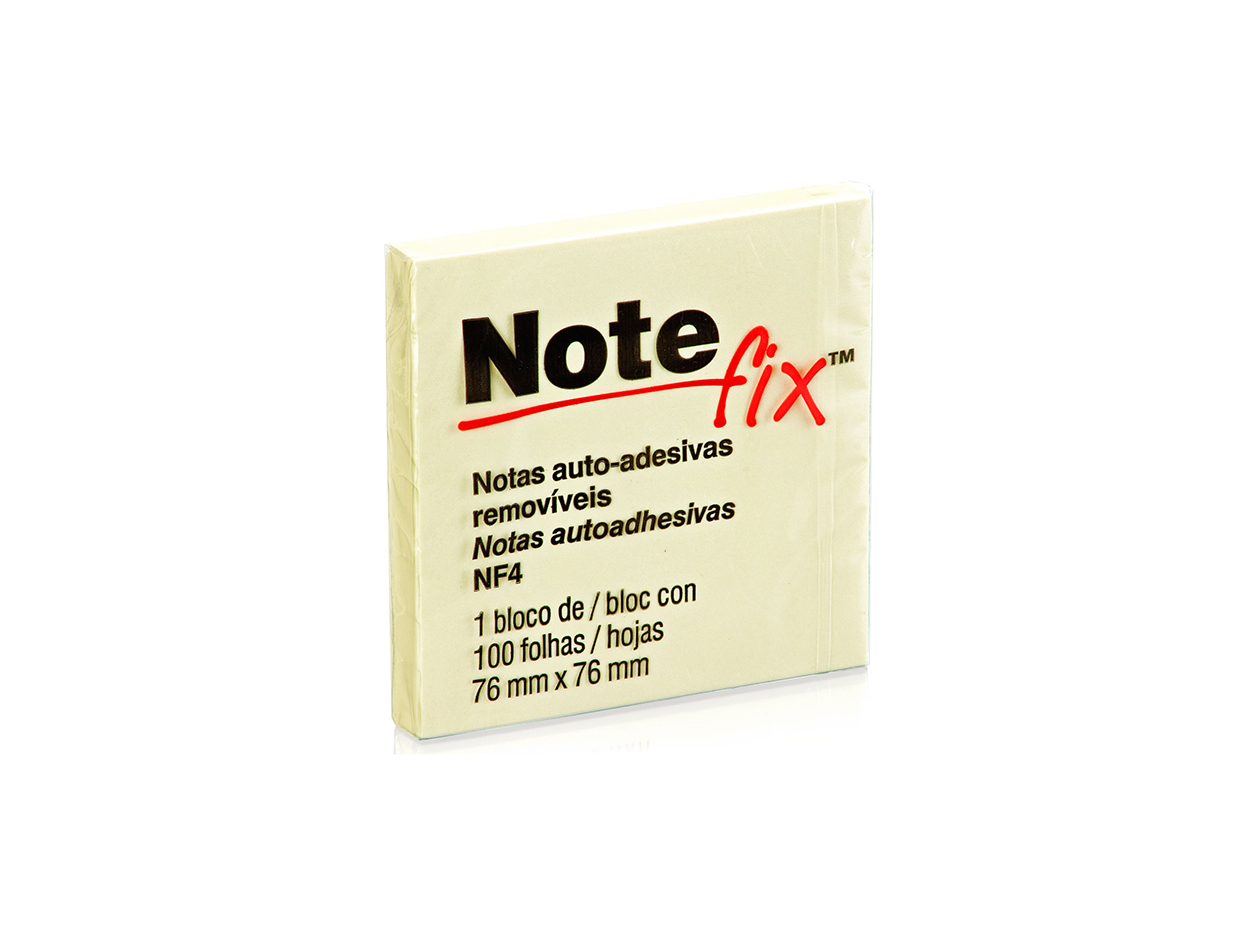 POST-IT NOTE FIX 76MMX76MM C/01UN AMARELO