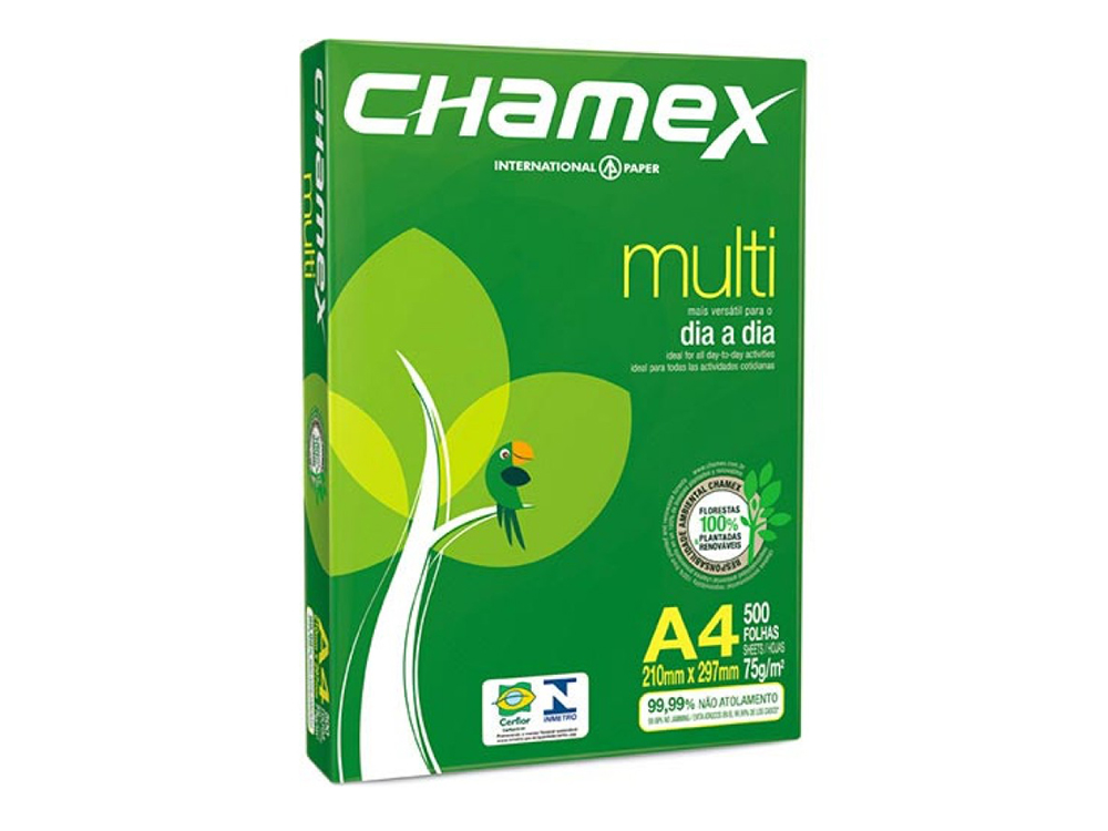 *PAPEL SULFITE CHAMEX MULTI OFICIO II 216X330 C/500FLS